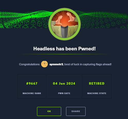 HTB Writeup Headless